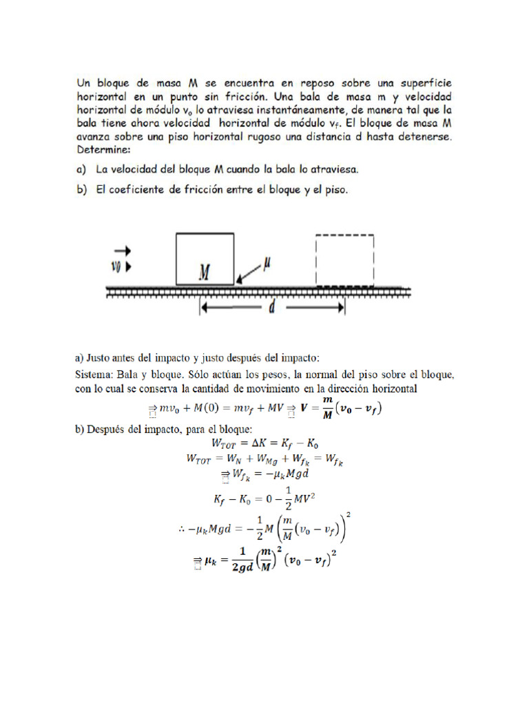 FIS. 1 SISTEMA DE PARTICULAS 3 2024-2 S11C1 EJERC(SOL) (4) | PDF | Física | Ingeniería mecánica