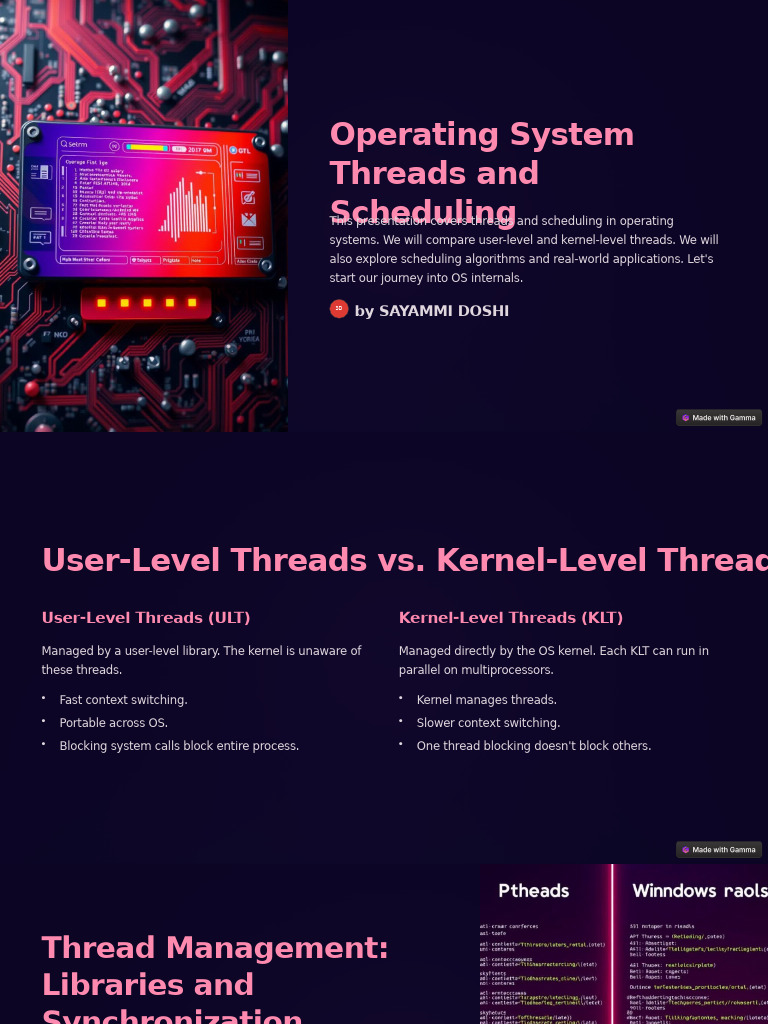 Operating System Threads and Scheduling | PDF | Scheduling (Computing ...