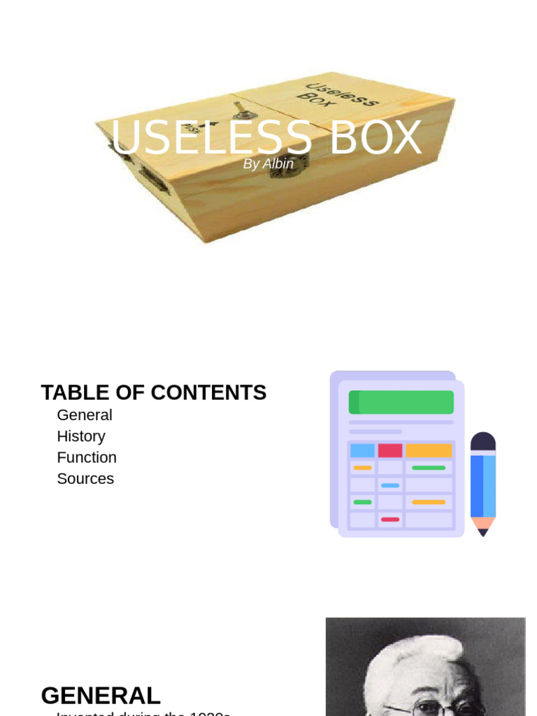 History and Function of Useless Box | PDF