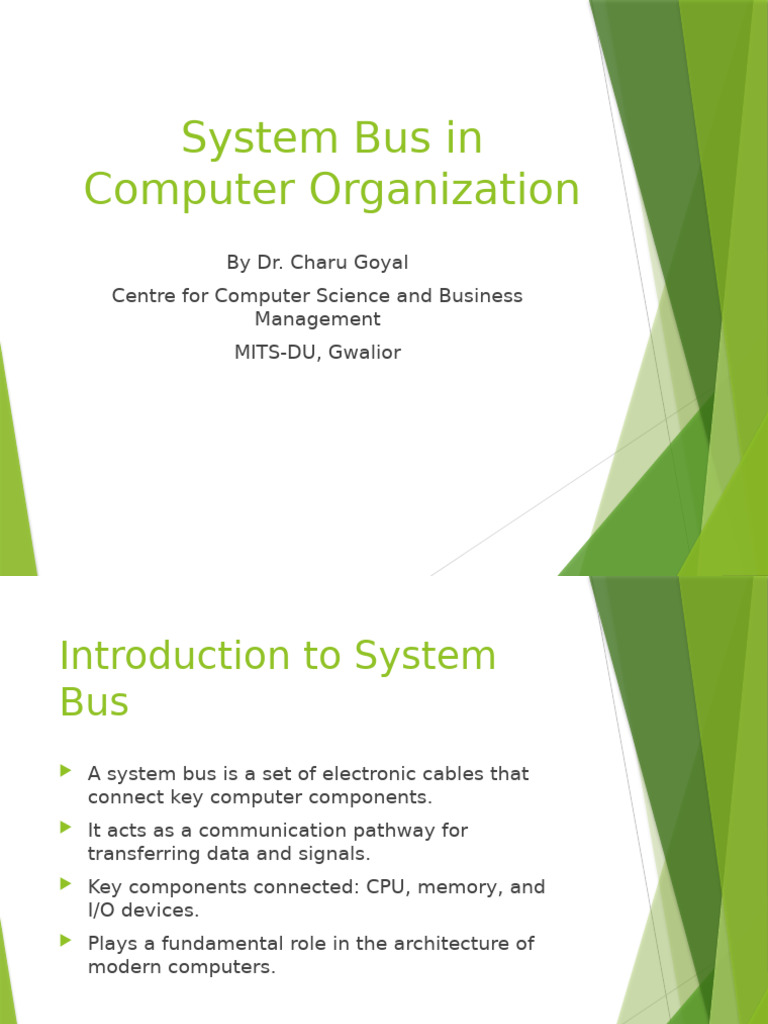Understanding System Bus Architecture | PDF | Computer Science ...