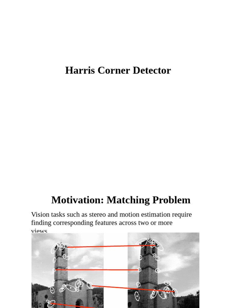 Harris Corner Detector | PDF | Derivative | Applied Mathematics