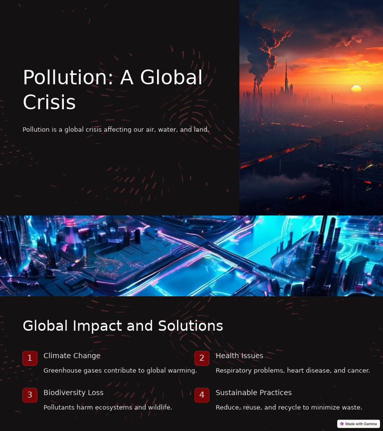 Global Pollution: Causes and Solutions | PDF