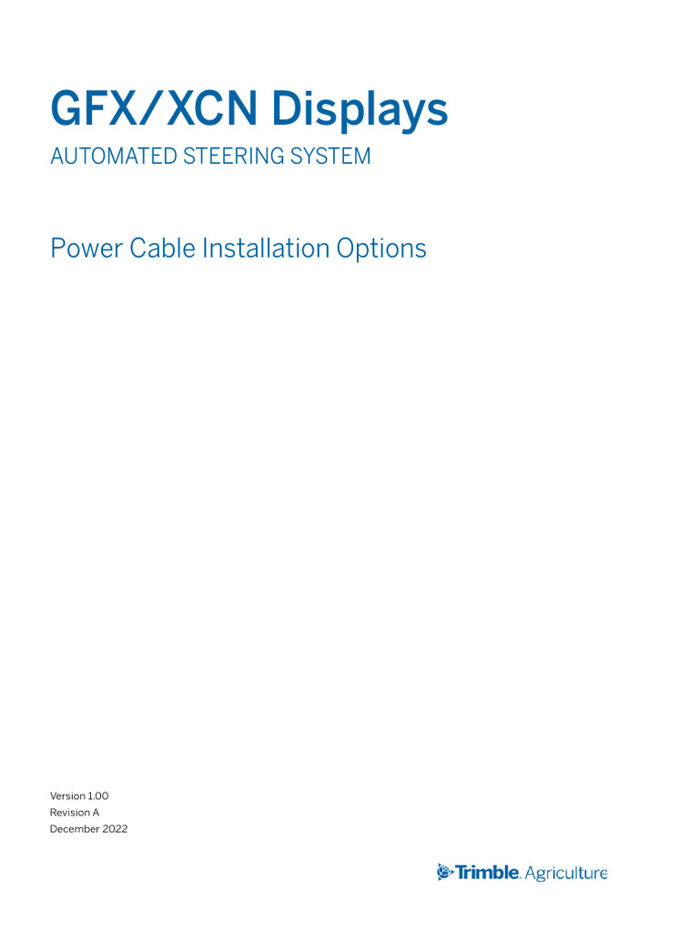 AgGFX-XCN PowerCableInstall V1a AW | PDF | Electrical Connector | Safety