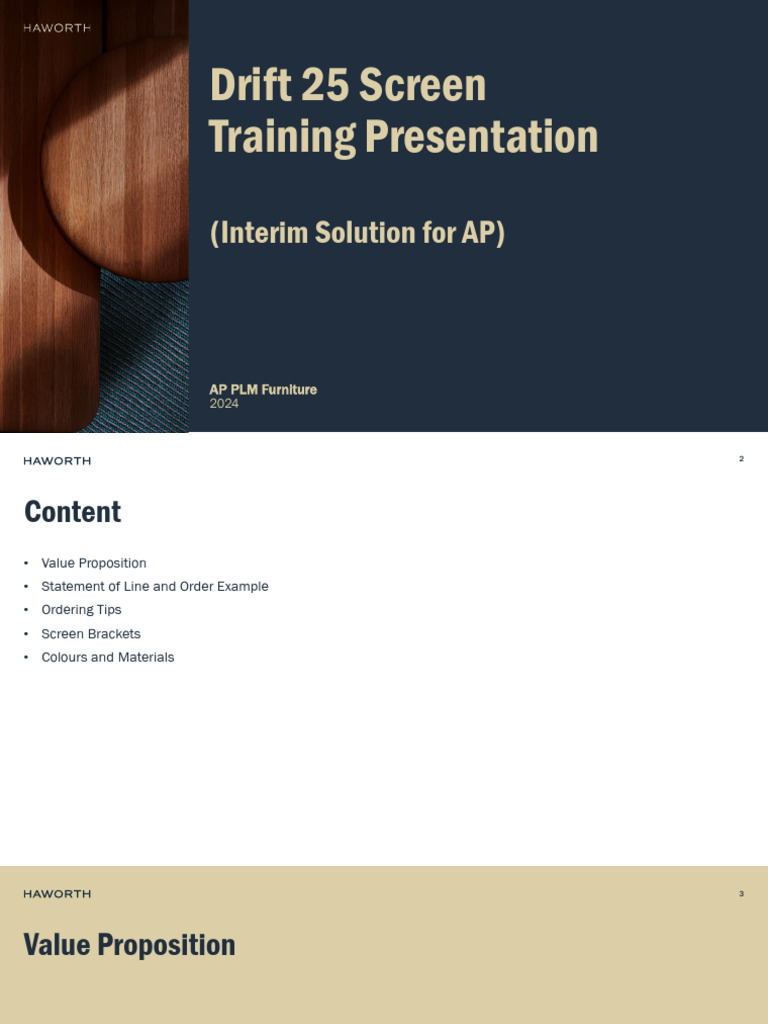 Drift 25 Screen-Training Presentation-20240322 | PDF