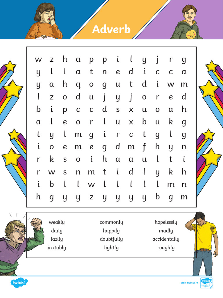 Adverb-Word-Search Ver 4 | PDF