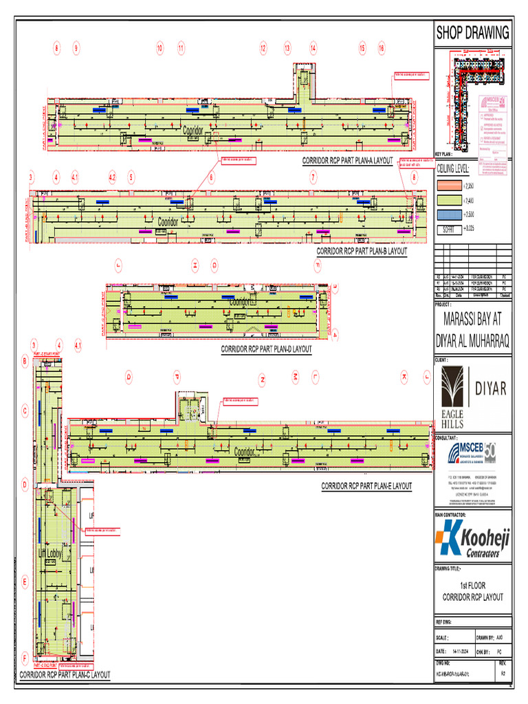 Level 1 Corridor RCP Layout | PDF