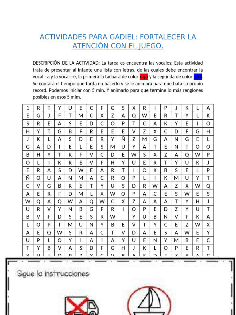 Juegos para Mejorar la Atención Infantil | PDF | Juegos de habilidad ...
