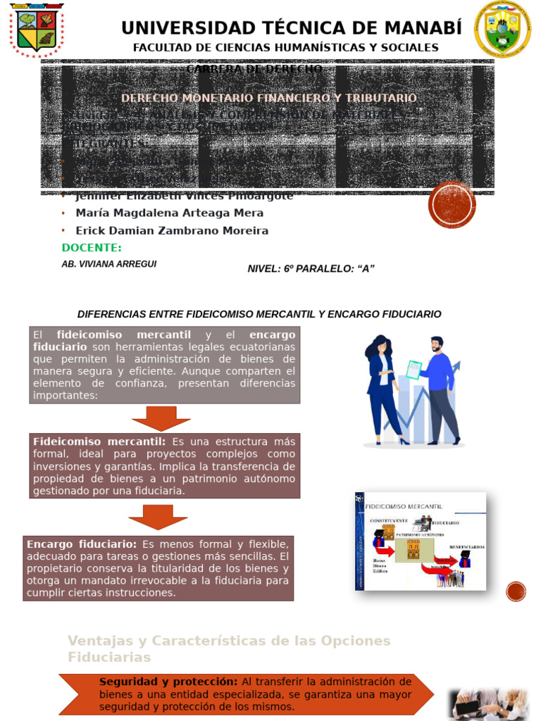 Diferencias entre Fideicomiso y Encargo Fiduciario | PDF | Economias