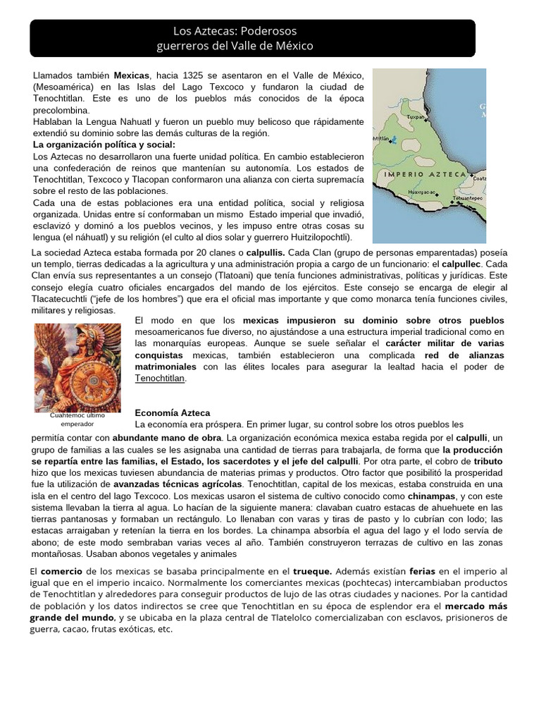Aztecas | PDF