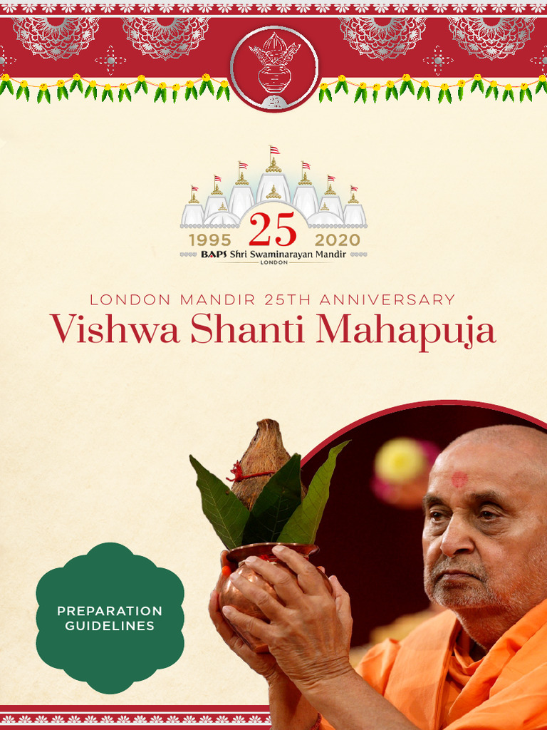 LM25 Vishwa Shanti Mahapuja Preparation Guidelines 1 | PDF