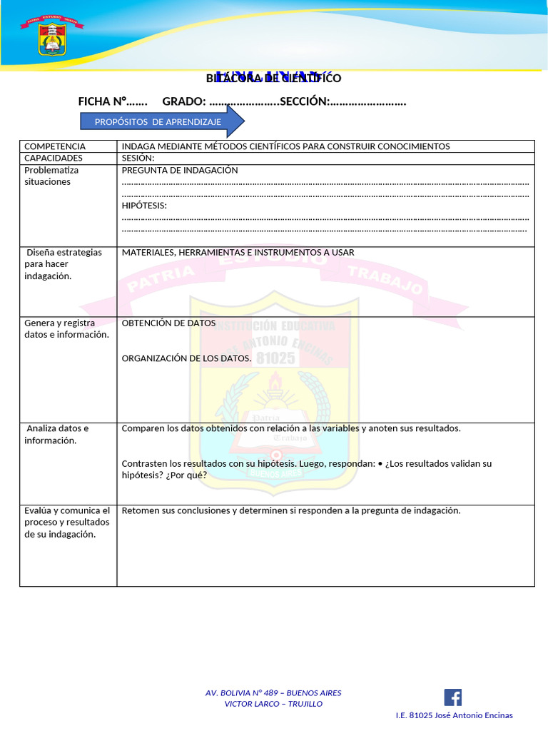 Bitácora de Indagación Científica | PDF