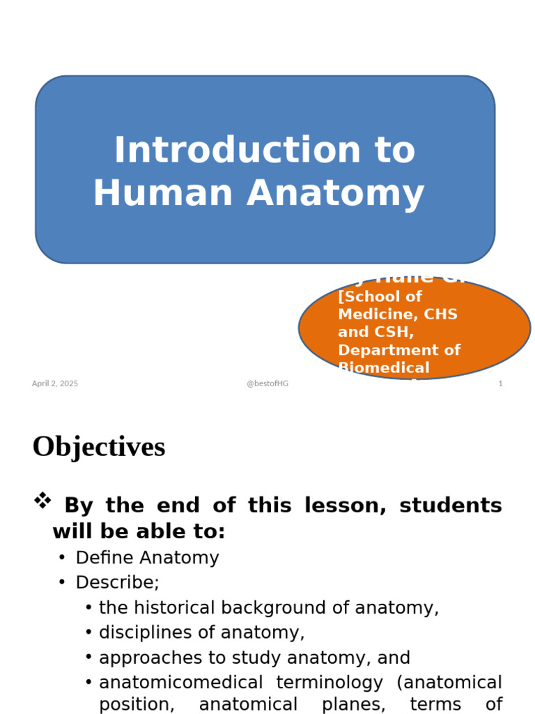 Introduction to Human Anatomy Basics | PDF | Anatomical Terms Of Motion ...