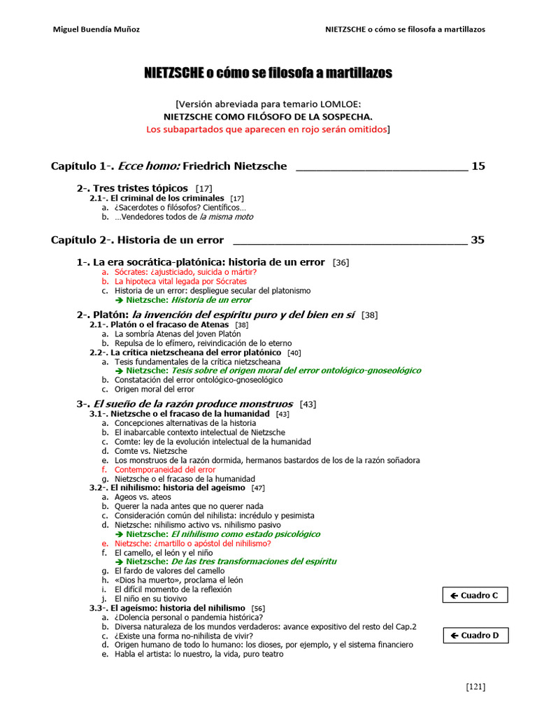 NIETZSCHE. Índice Expositivo | PDF | Friedrich Nietzsche | Moralidad