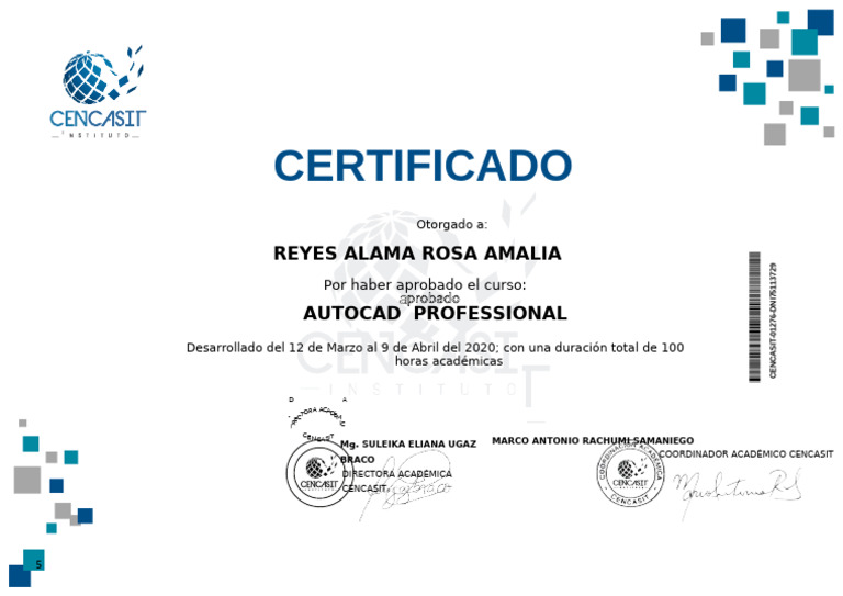 Certif Autocad | PDF