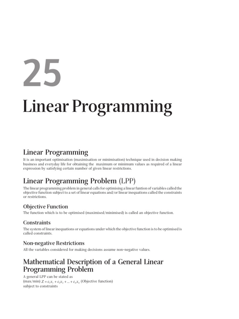 LR RP and Linear Programing | PDF | Grammatical Number | Verb