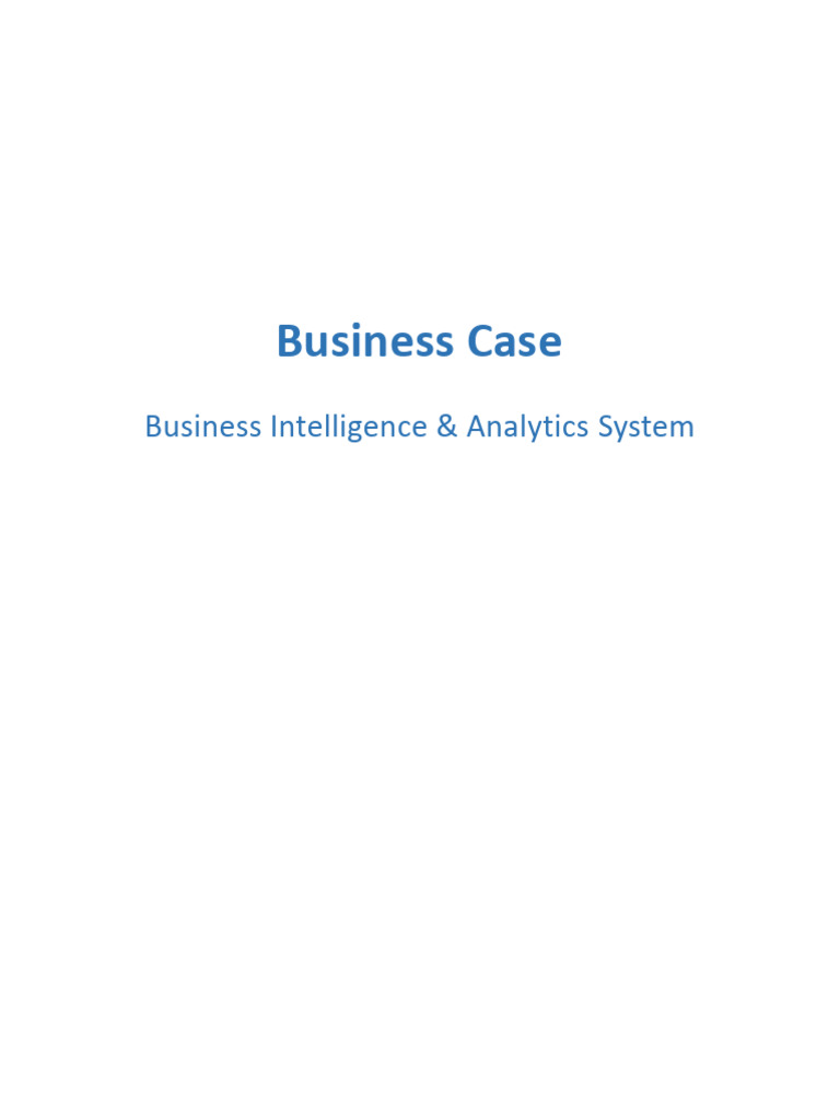 Business Case - Use of Business Intelligence & Analytics in Education ...
