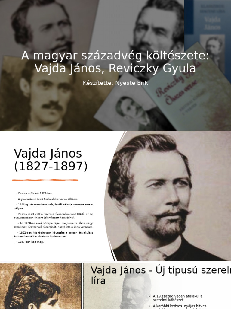 A Magyar Századvég Költészete - Vajda János És Reviczky Gyula | PDF