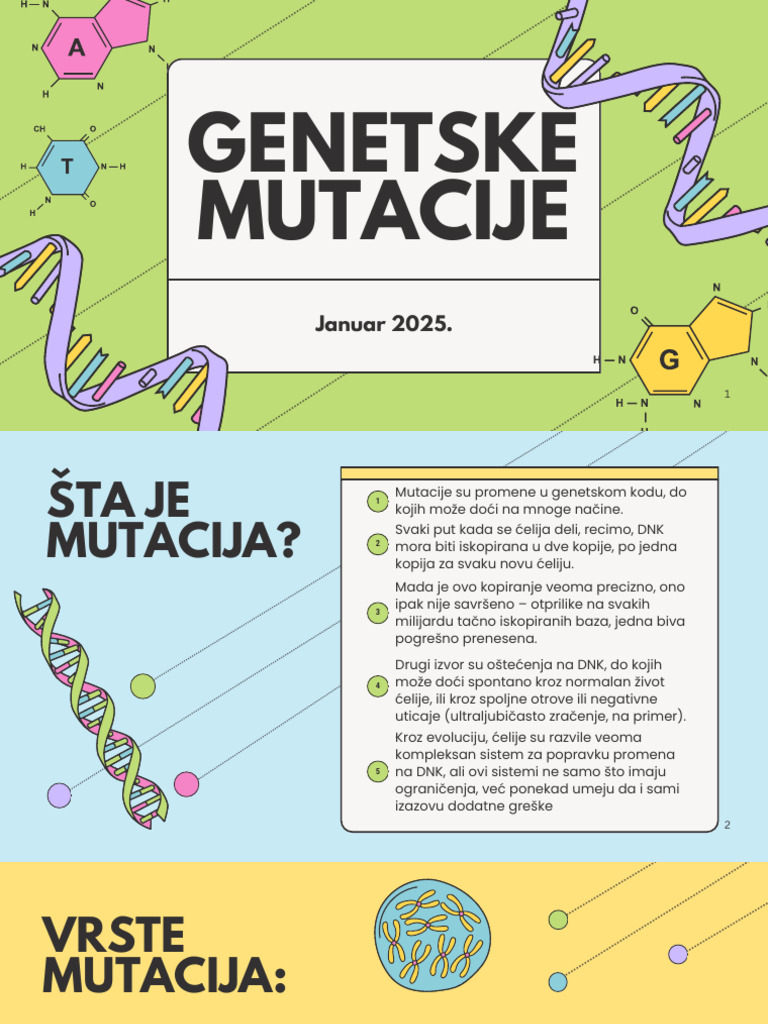 Genetske Mutacije Aeda41d2 3b4e 4240 b3bd 05b9a653d48e | PDF