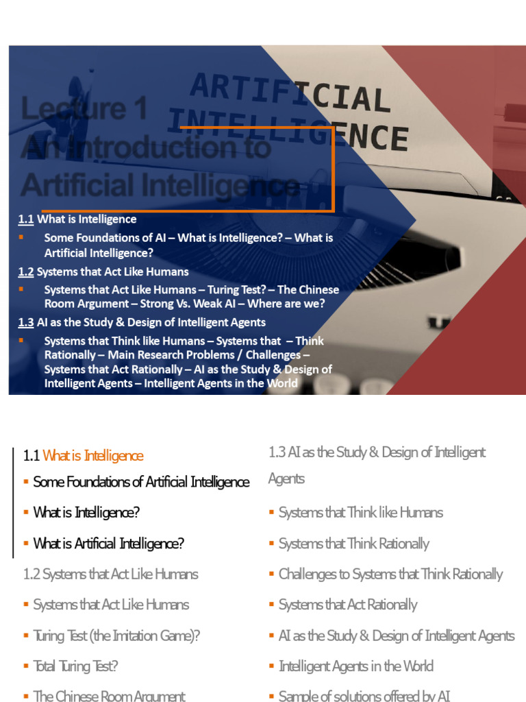 Introduction to Artificial Intelligence | PDF | Intelligence (AI ...