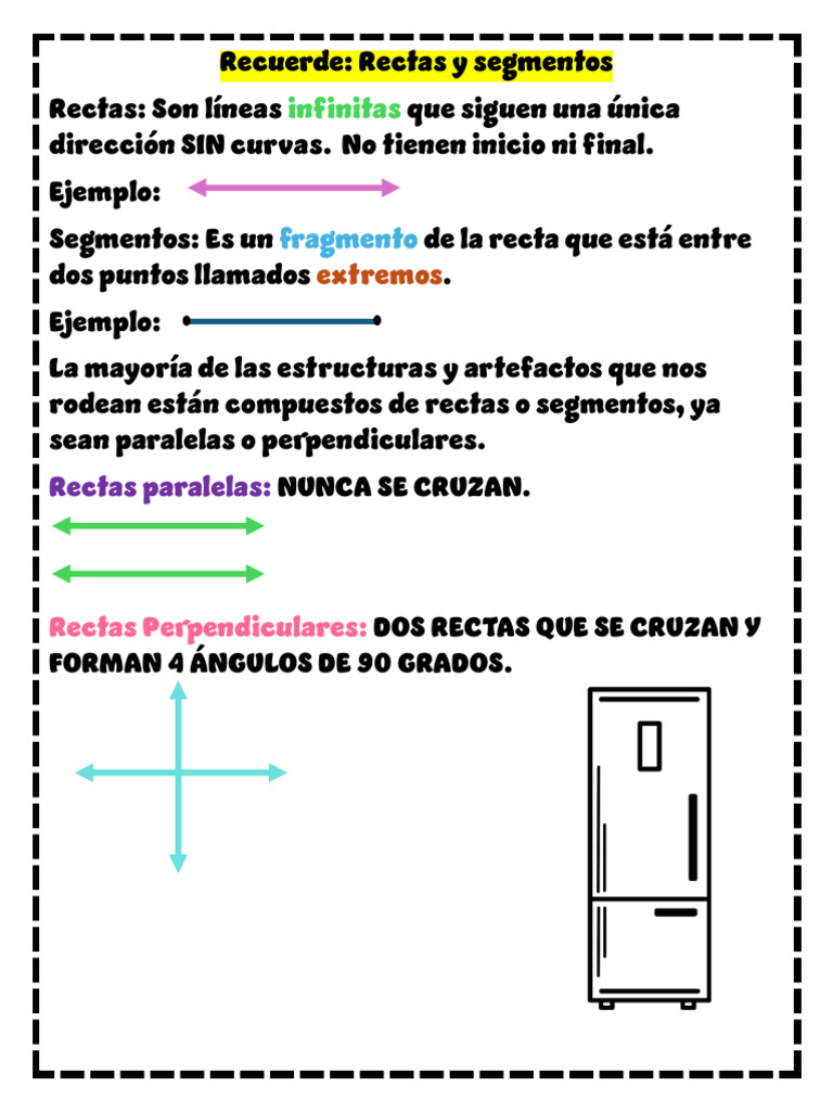 Rectas y Segmentos Perpendiculares | PDF