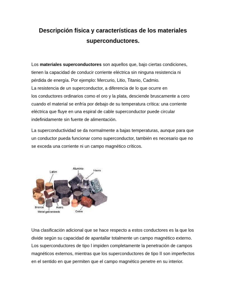 #2descripción Física de Los S Superconductores | PDF | Superconductividad | Física Aplicada e ...