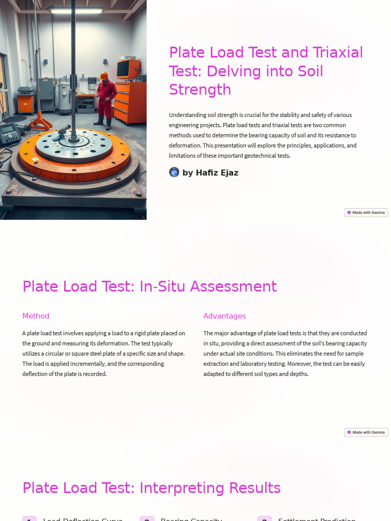 Soil Strength Testing: Plate & Triaxial Tests | PDF | Strength Of ...