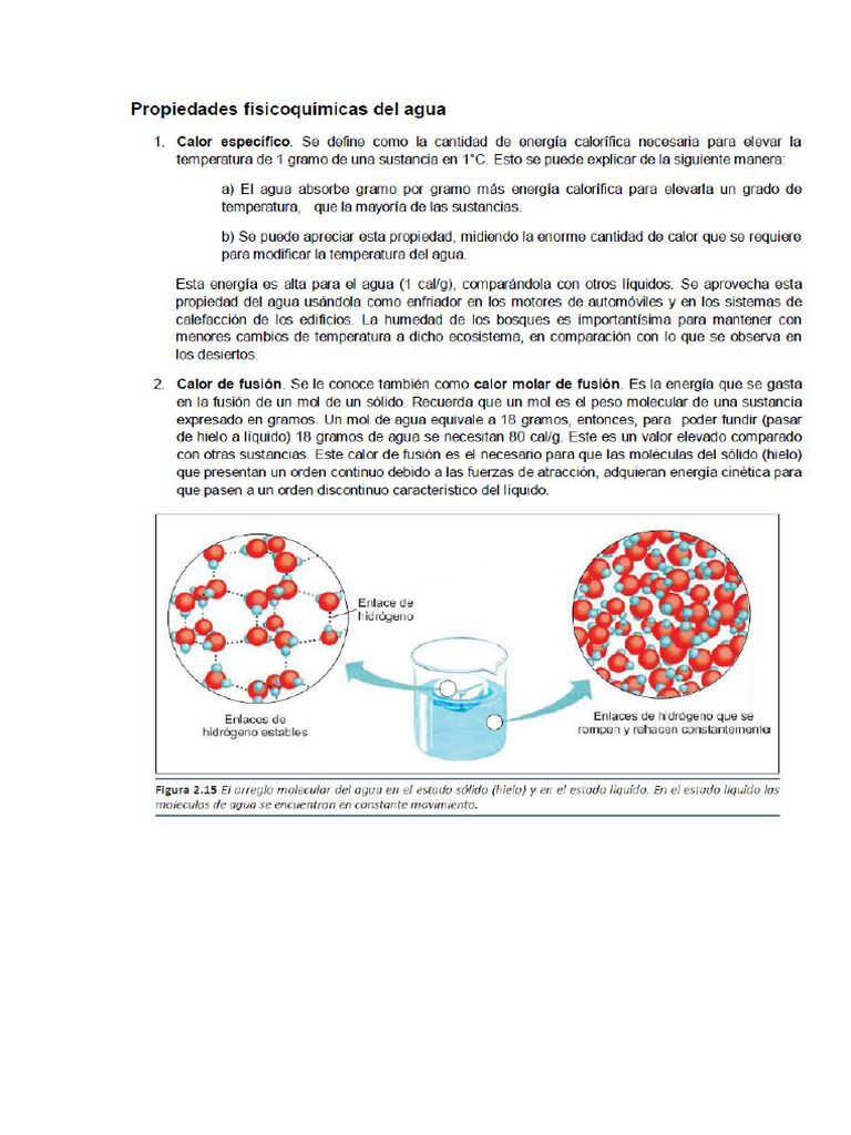 Propiedades Fisicas Del Agua | PDF