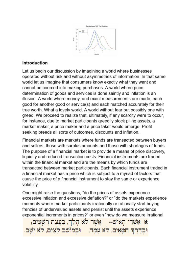 Financial Market Asset Bubble | PDF | Economic Bubble | Financial Markets