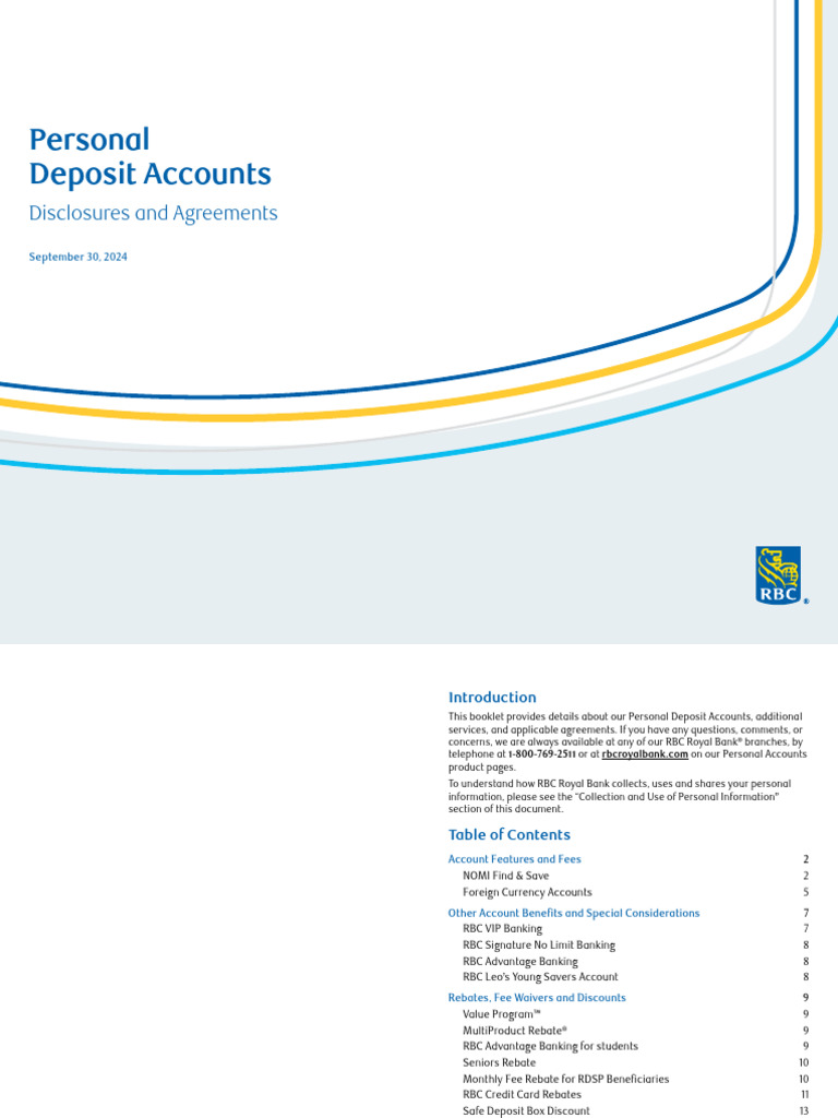 PDA Account Disclosure Booklet | PDF | Credit Card | Debit Card