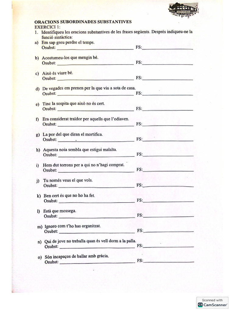 ejercicios catalán | PDF