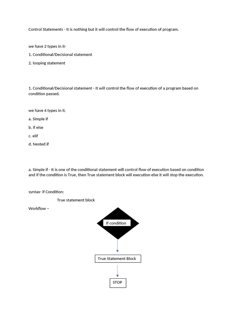 Control Statements | PDF