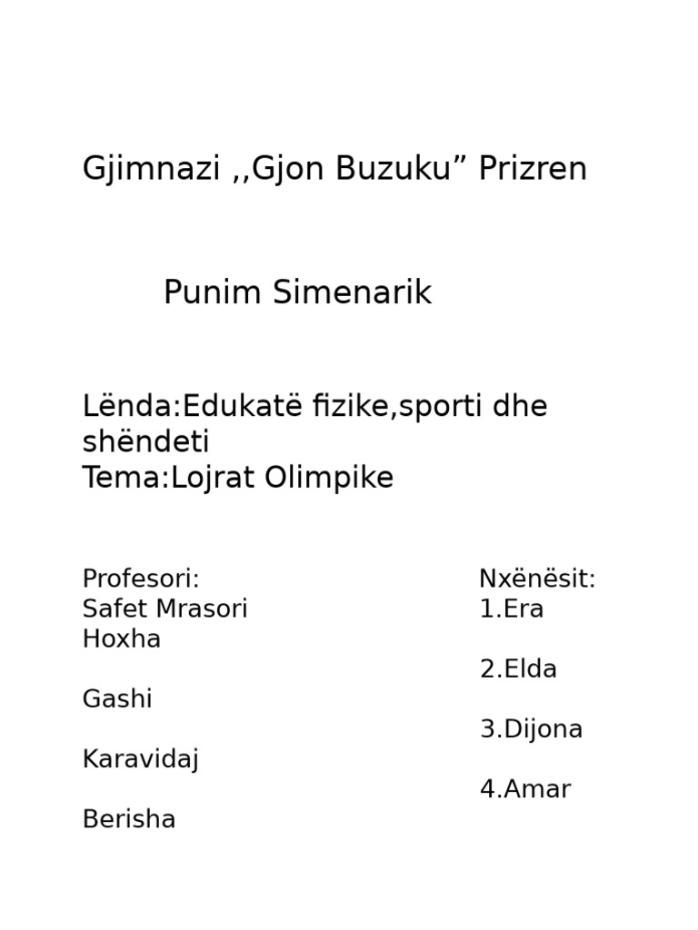 edukat fizike | PDF