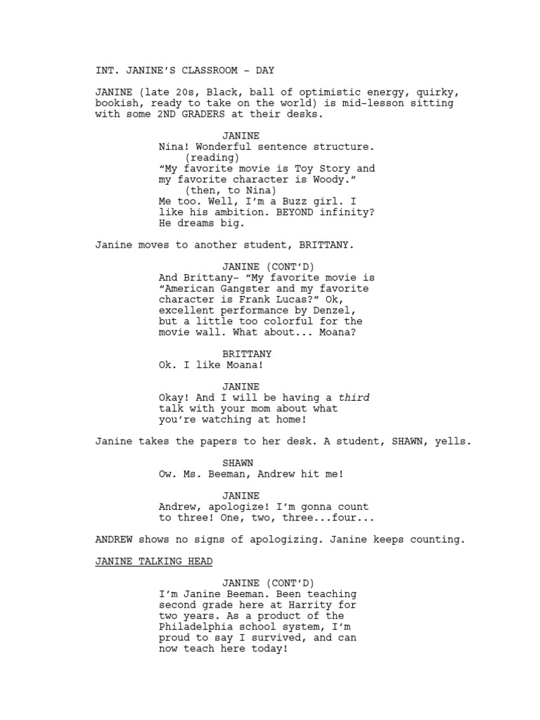 Abbott Talking Head Scene | PDF | Classroom
