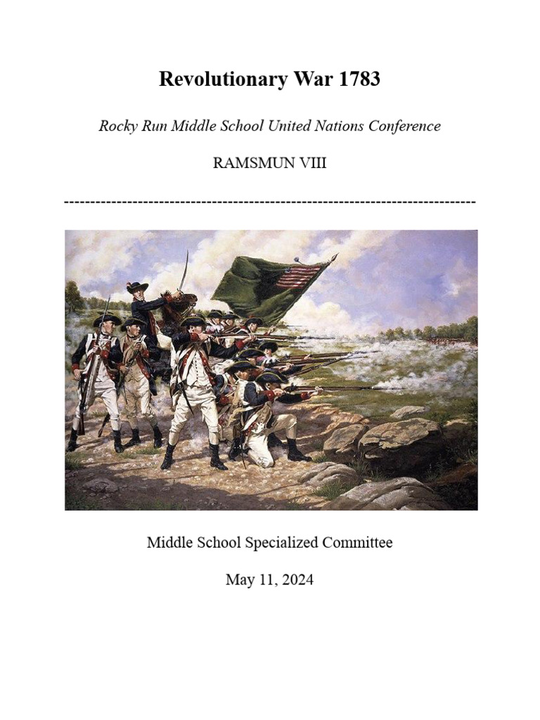 Revolutionary War Background Guide | PDF | American Revolutionary War | George Washington