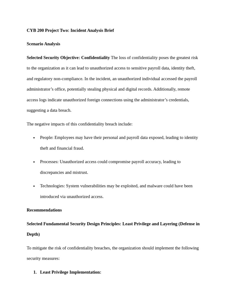 CYB 200 Project Two Marco Olmedo | PDF | Security | Computer Security