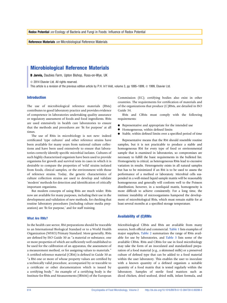 Microbiological reference materials | PDF | Colony Forming Unit ...