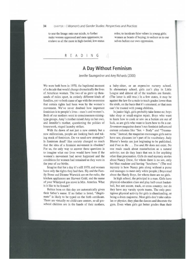 A Day Without Feminism | PDF