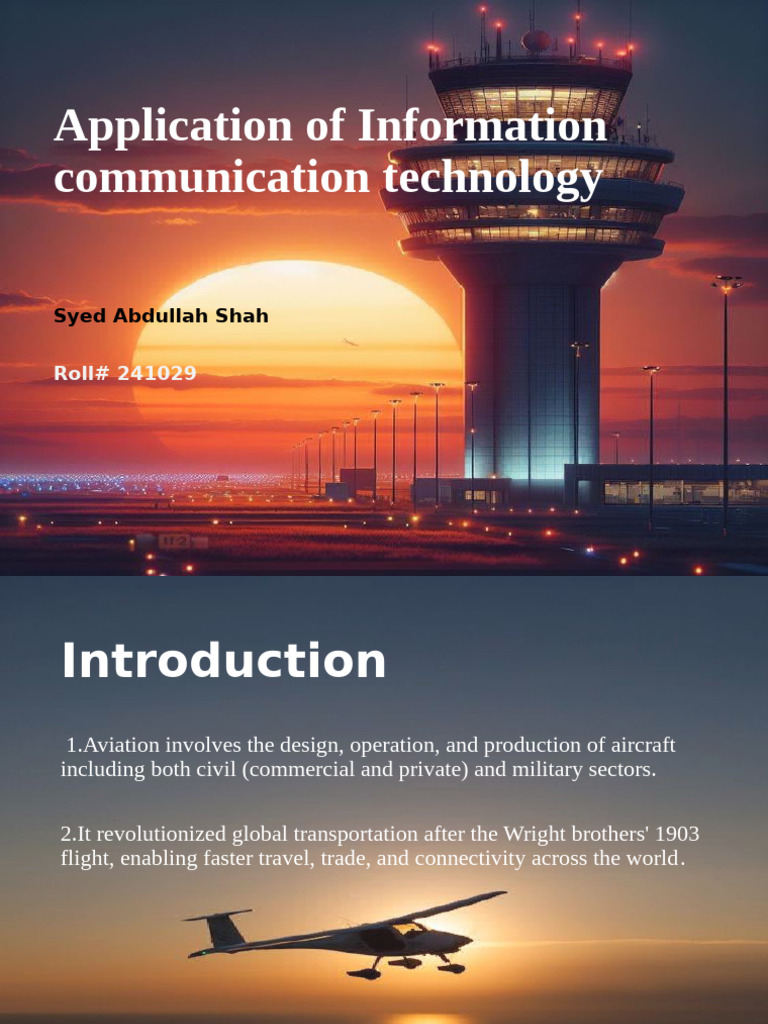 IT Innovations in Aviation Operations | PDF | Aviation | Automation