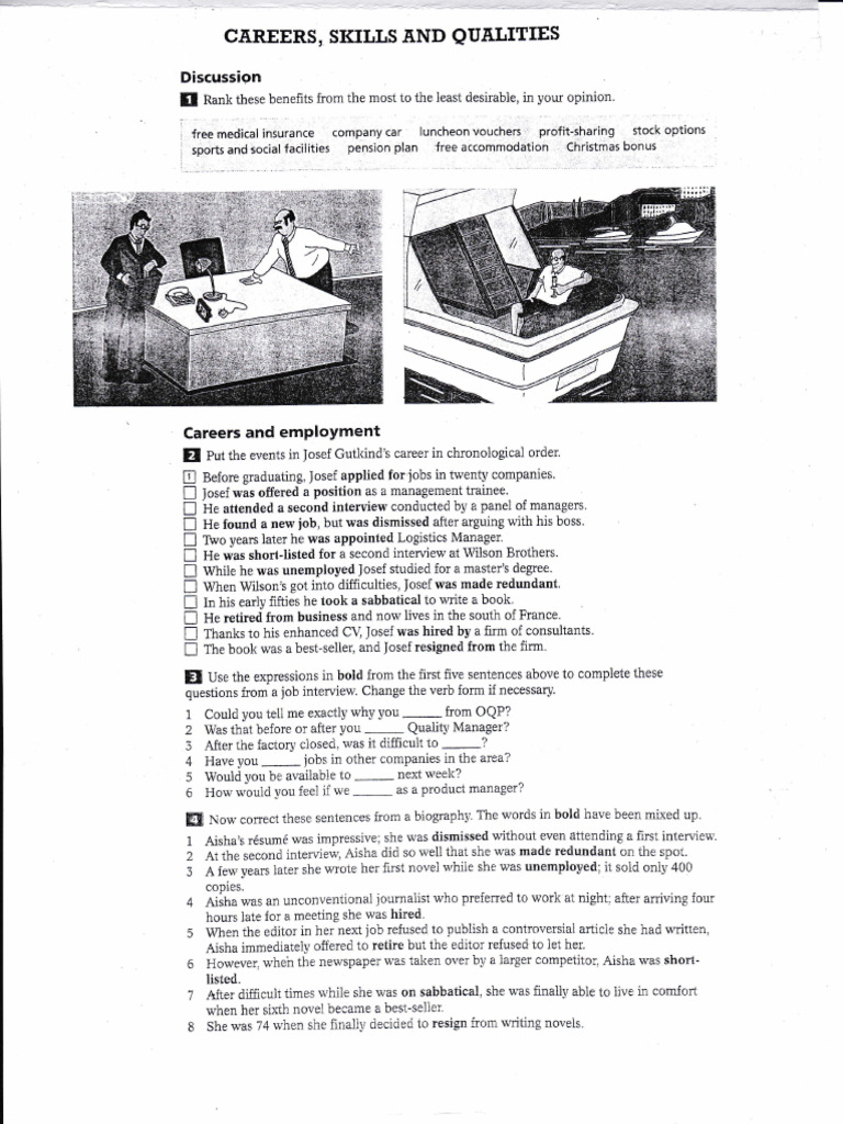Careers, Skills and Qualities - P1 | PDF
