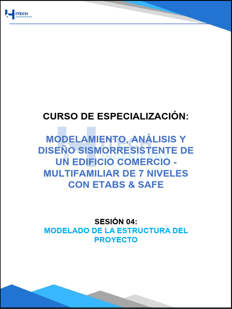 Sesion 04 - Modelado de La Estructura | PDF | Viga (Estructura) | Columna