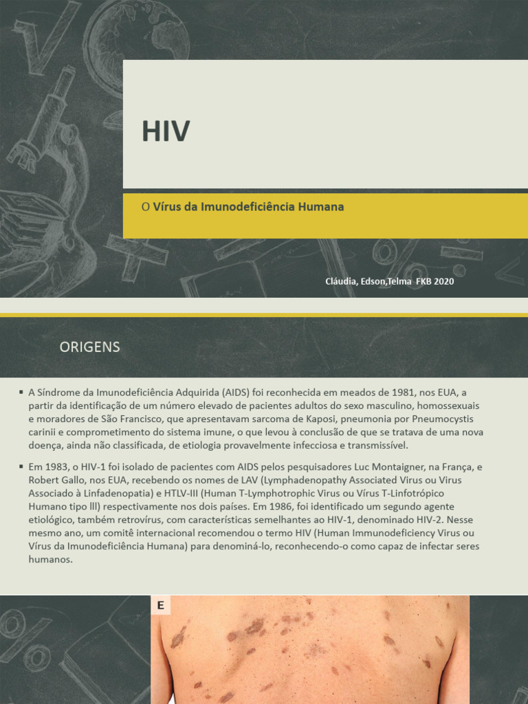 HIV - Seminário | PDF | Vírus | HIV/AIDS
