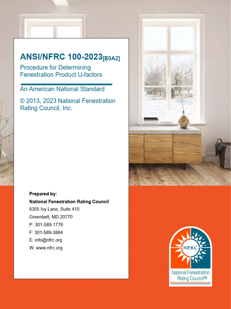 NFRC 100 | PDF | Window | Door