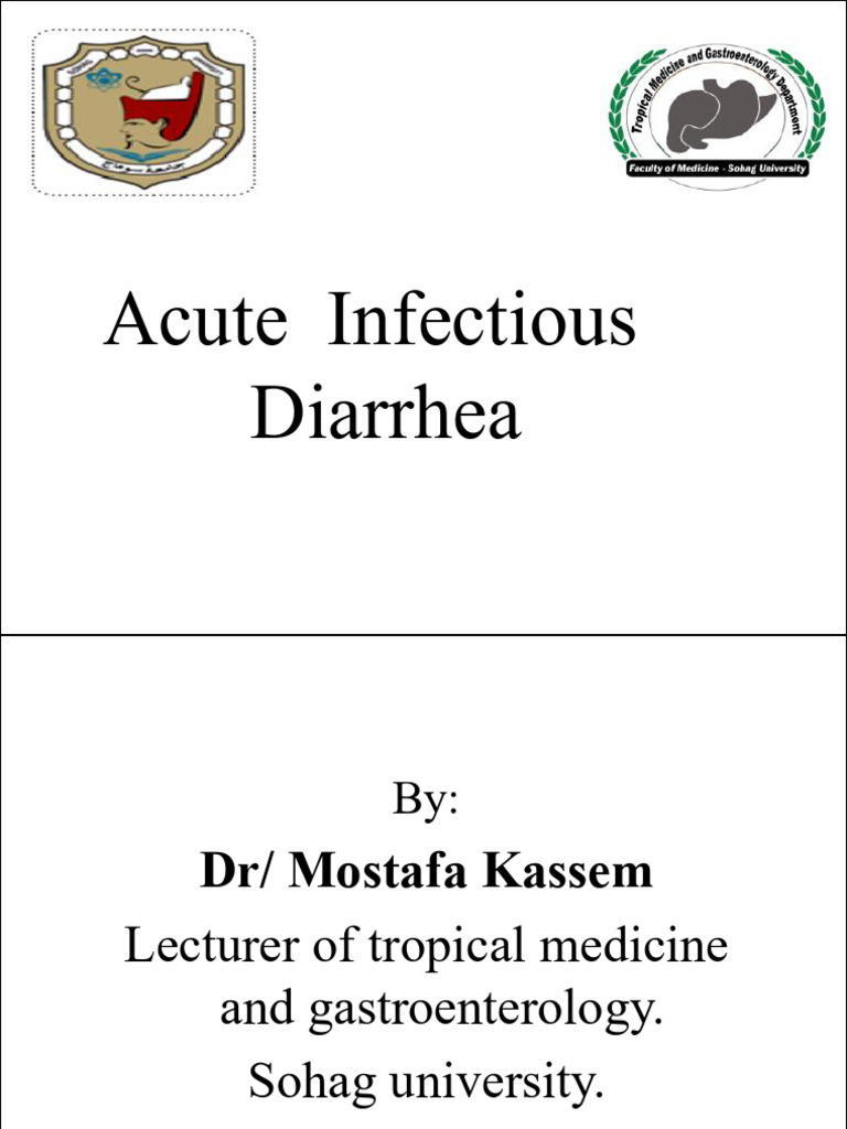 Acute Infectious Diarrhoea Lecture 1modified | PDF | Diarrhea | Infection
