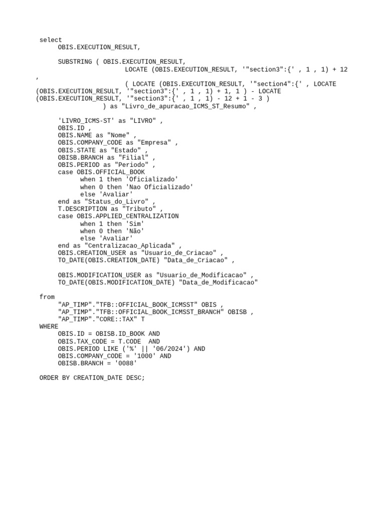 Consulta TFB 1000-0088_ICMS-ST | PDF