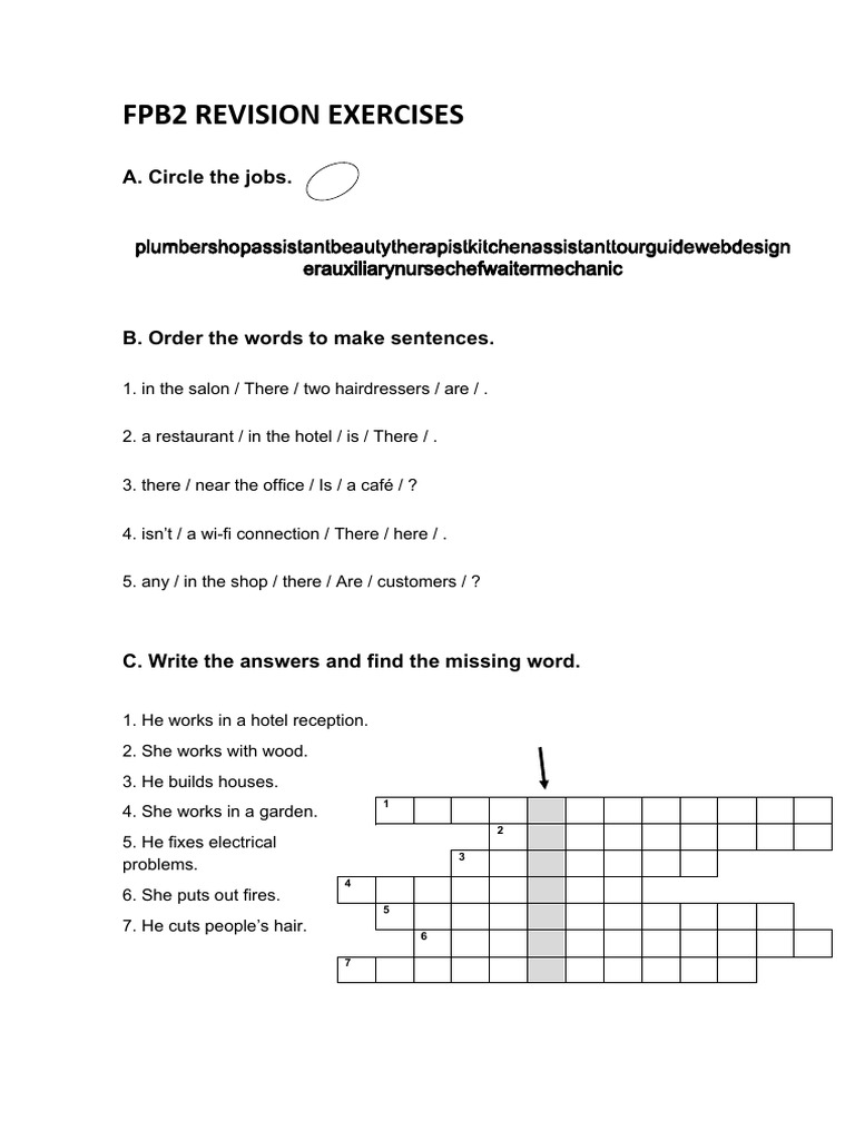 Easy basic English exercises | PDF