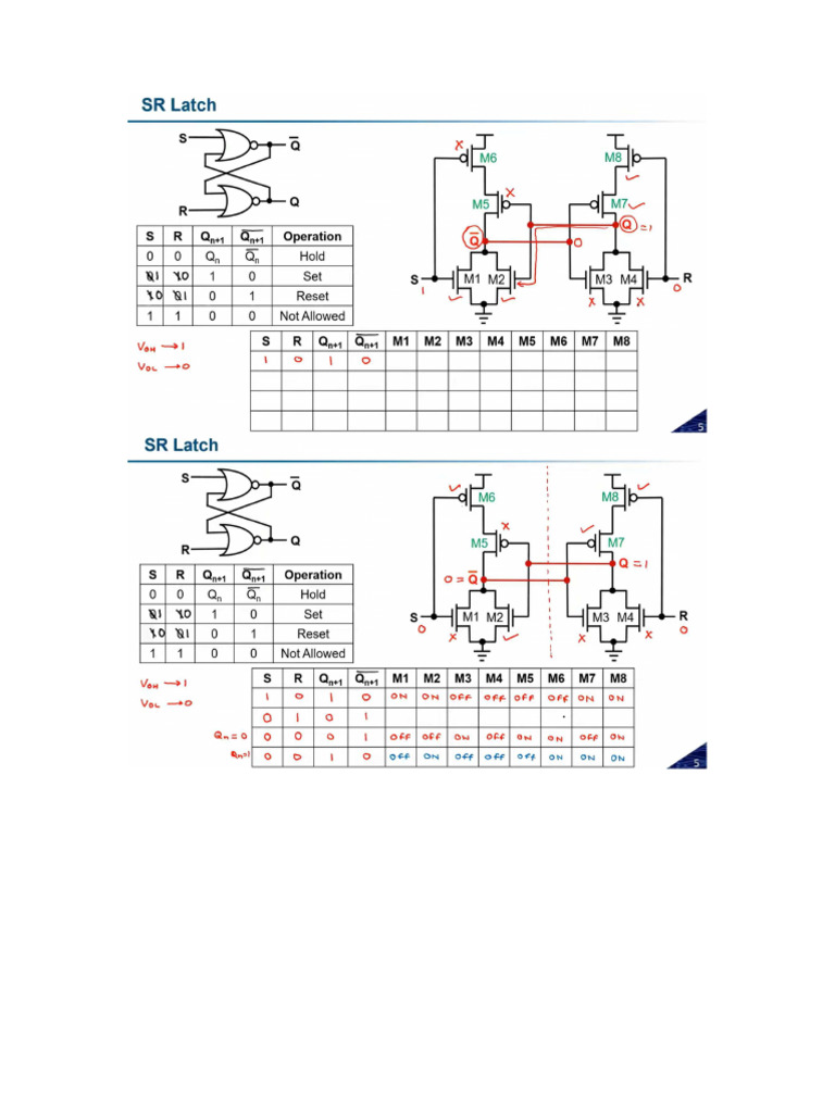 SR Latch Cmos | PDF