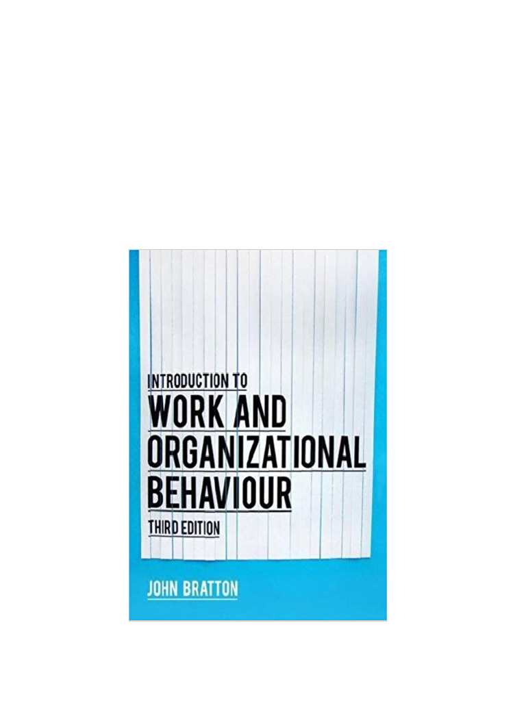 (eBook PDF) Introduction to Work and Organizational Behaviour 3rdpdf download | PDF ...