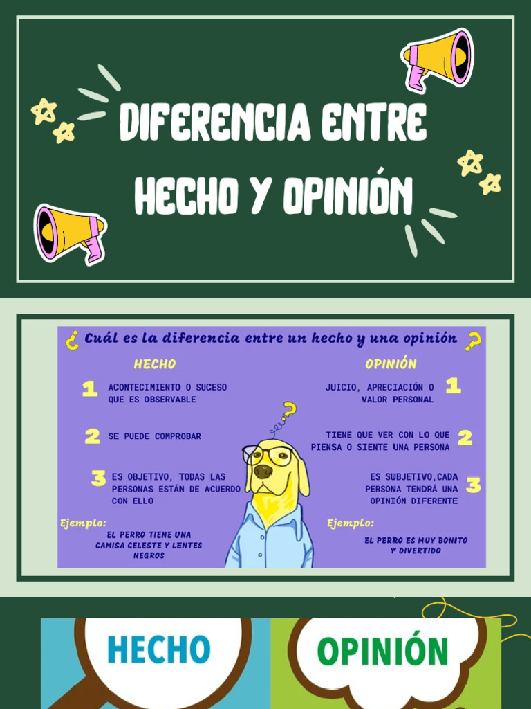 Dierencia Entre Hecho y Opinión | PDF