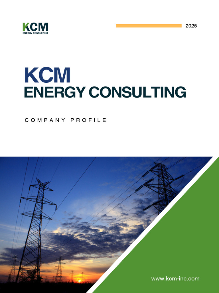 KCM Energy Consulting - Brochure | PDF | Ingenieria Eléctrica | Mercado (economía)