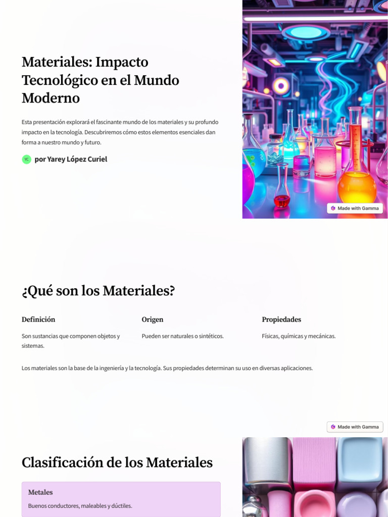 Materiales Impacto Tecnologico en El Mundo Moderno | PDF | Rieles ...